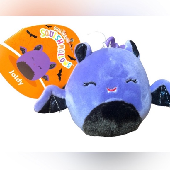Squishmallows | Toys | New Joldy The Bat Squishmallow 3 Clip Halloween ...
